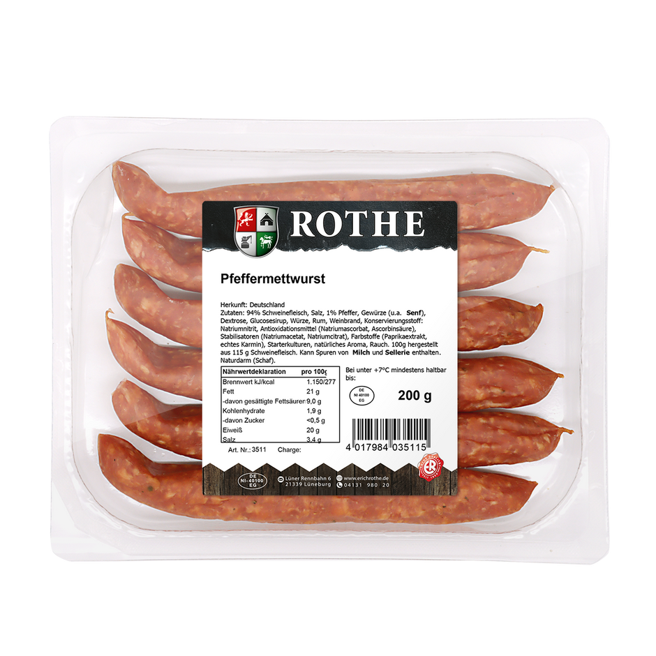 Mettwurst und Schinken – Fleischerei Rothe