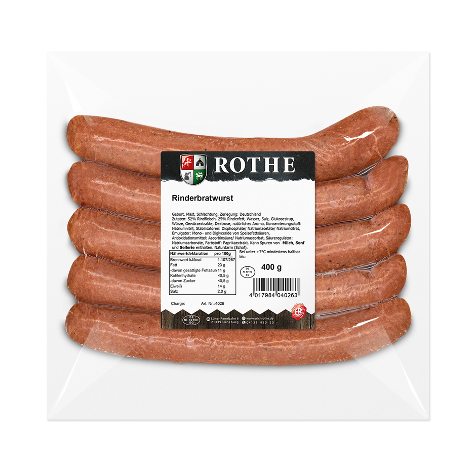Bratwurst – Fleischerei Rothe
